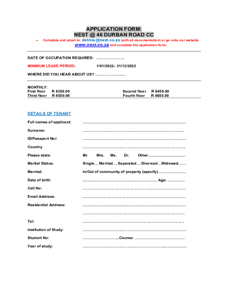 Fillable Online nest co How to Fill NEST 2023 Application Form? Step by Step Guide Fax Email ...