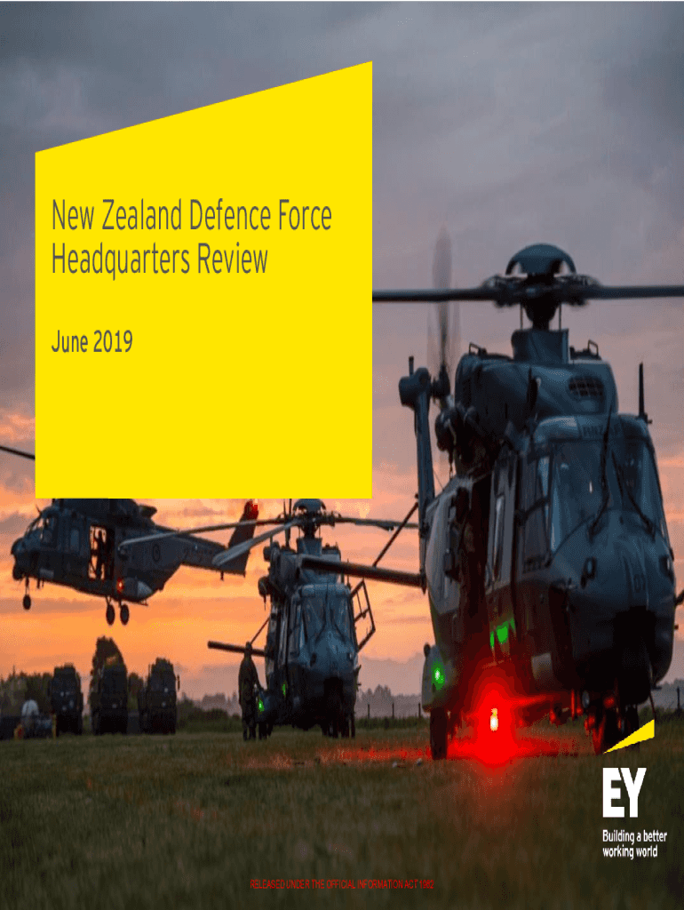 Fillable Online fyi org New Zealand Defence Force Headquarters Review ...