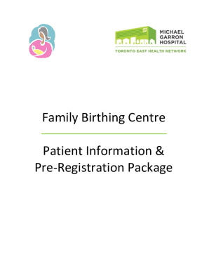 Fillable Online Family Birthing Center - Healthcare Services - Noyes ...