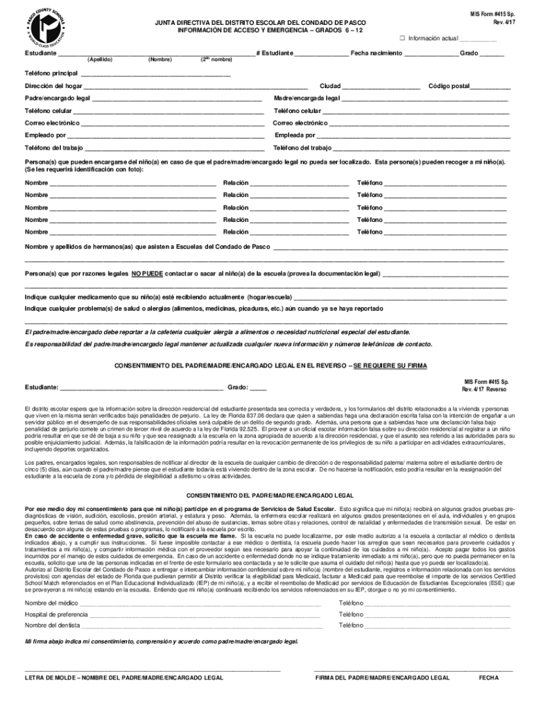 Completable En línea clms pasco k12 fl Drug and Alcohol Testing MIS ...