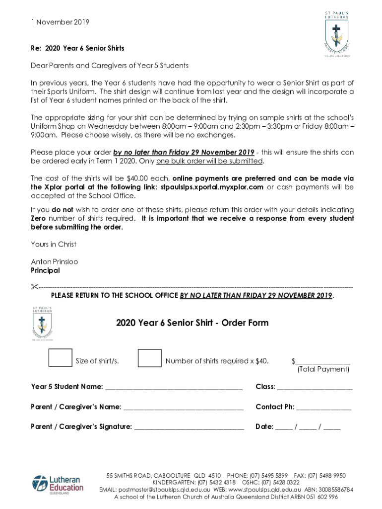 Fillable Online Dear Parents/Caregivers and Students: I hope you have ... Fax Email Print ...