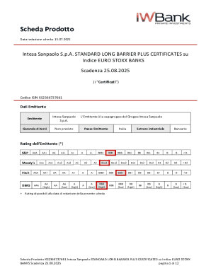 Compilabile Online Intesa Sanpaolo SpA STANDARD LONG BARRIER PLUS ...