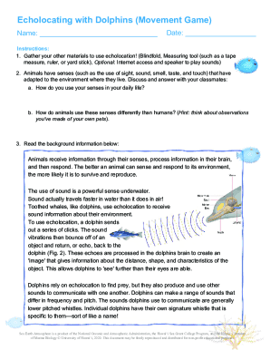 Fillable Online manoa hawaii How Do Dolphins Use Echolocation? Fax ...