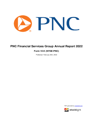 Fillable Online The PNC Financial Services Group Files Form 10-K Fax ...
