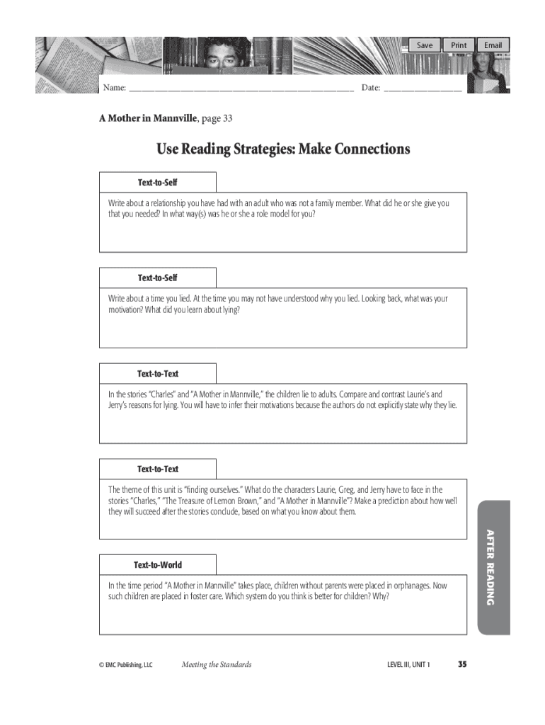 Fillable Online images pcmac A Mother in Mannville Worksheet and Key ...