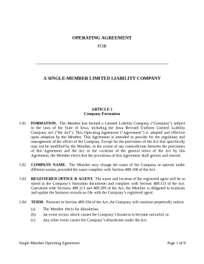 Fillable Online Operating agreement llc puerto rico template Fax Email ...