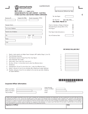 Fillable Online 2022 Form PA DoR RCT-101 Fill Online, Printable ...
