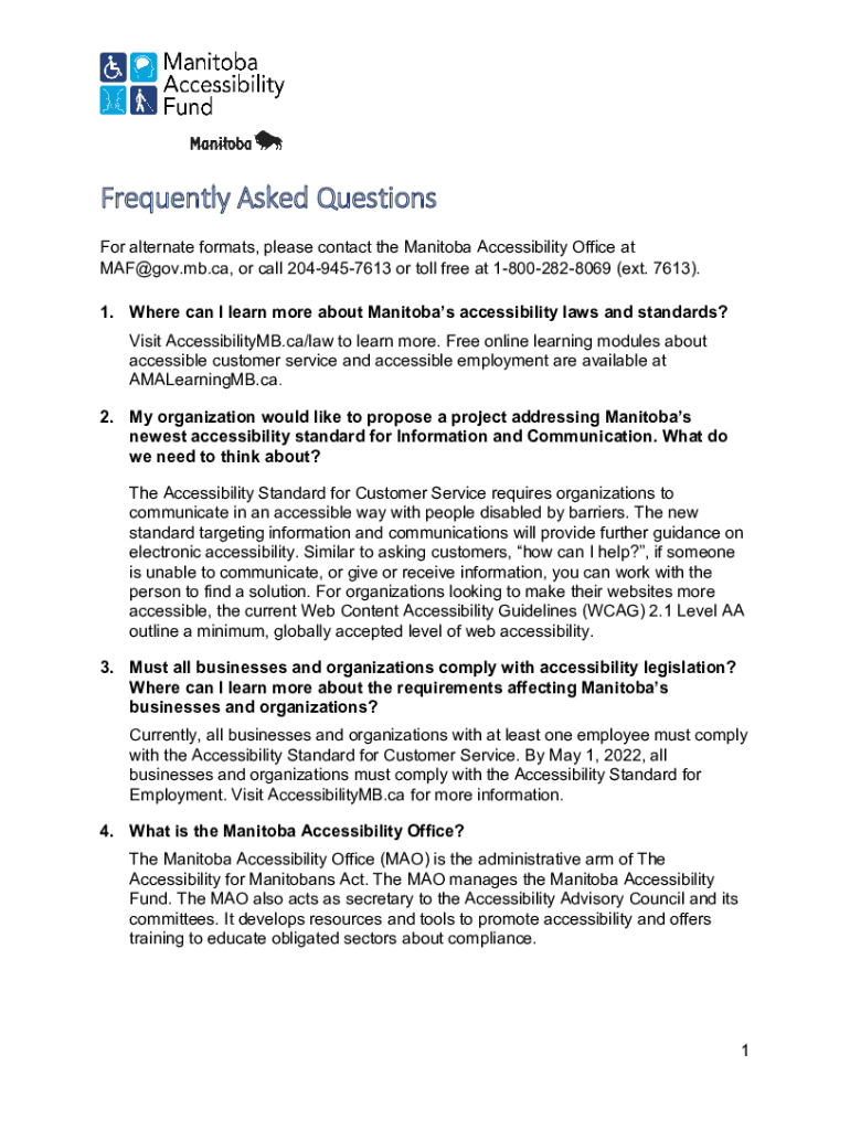 Fillable Online Accessibility Plan Update Guide and Template Fax Email ...