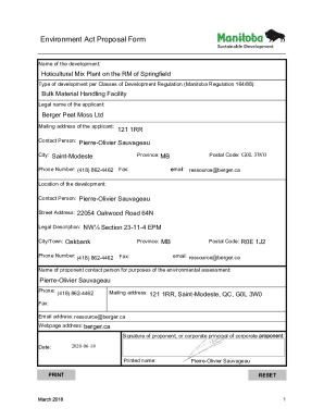 Fillable Online Environment ct Proposal Form Fax Email Print - pdfFiller