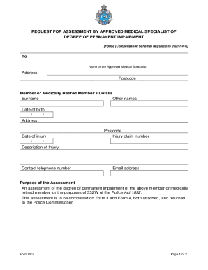 Fillable Online request for assessment by approved medical specialist ...