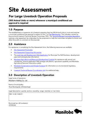 Fillable Online Site Assessment Fax Email Print - pdfFiller