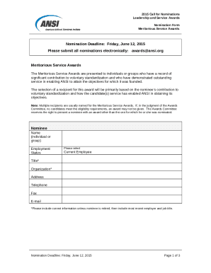 Meritorious Service Awards - Central Valley School District Doc Template | pdfFiller