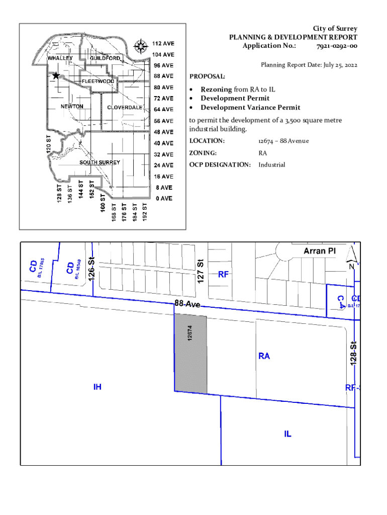 Fillable Online Rezoning from RA to IL Fax Email Print - pdfFiller