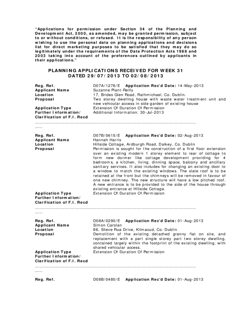 Fillable Online Planning permission Fax Email Print - pdfFiller