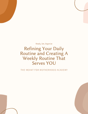 Fillable Online How to Create a Daily Routine With Children Fax Email ...