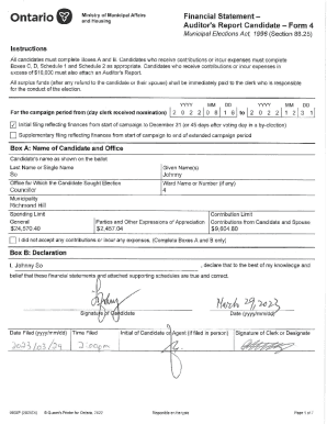 Fillable Online 2022 Elections Form 4 - So, Johnny Fax Email Print ...