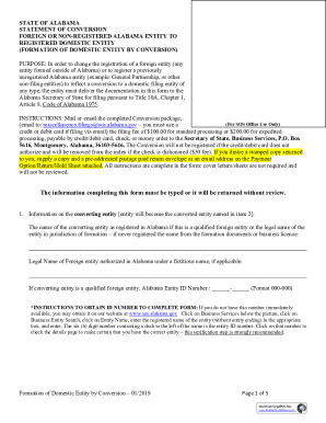 Fillable Online Form 647 Information on Converting a Foreign Entity to ...
