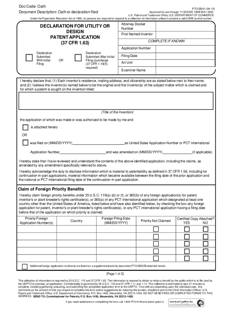 Fillable Online Substitute Statement in Lieu of an Oath or Declaration ...