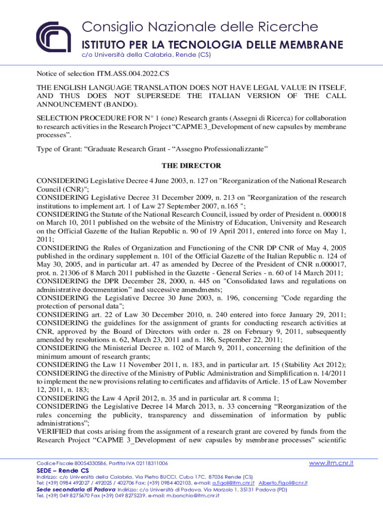 Fillable Online to research activities in the Research Project CAPME ...