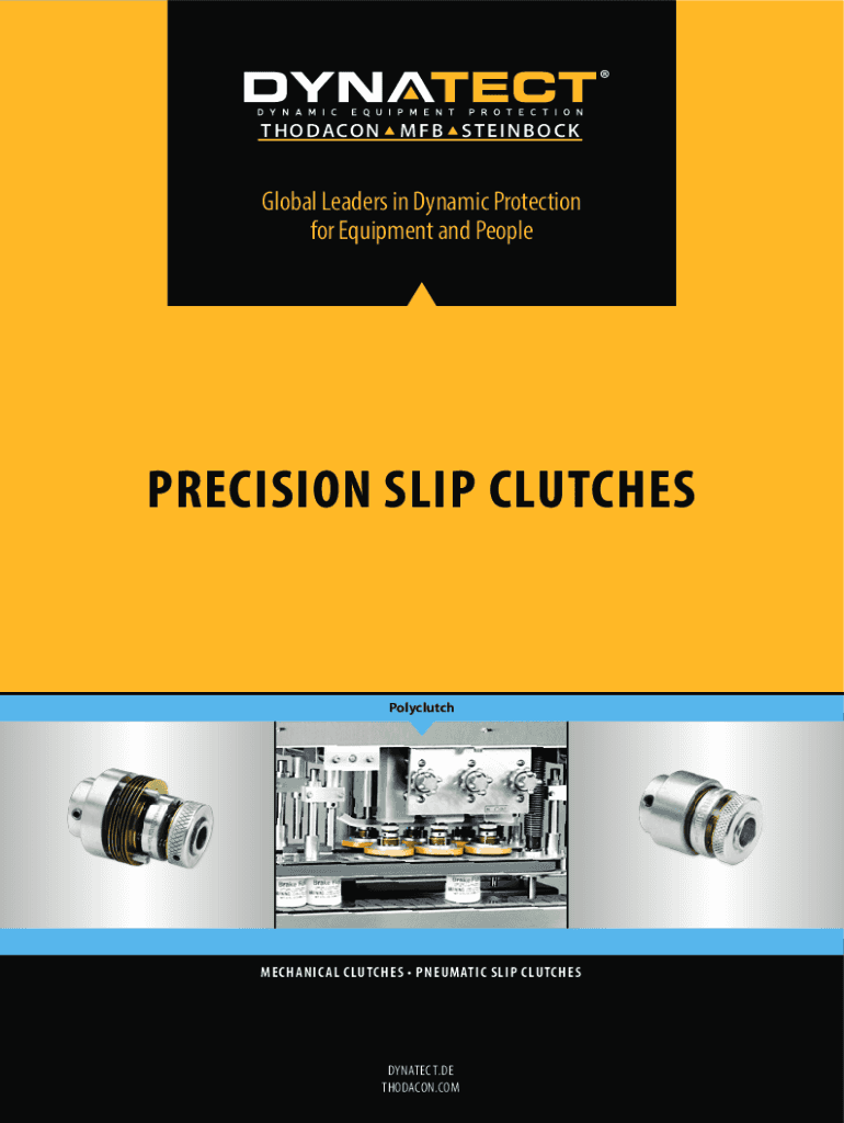 Fillable Online precision slip clutches Fax Email Print - pdfFiller