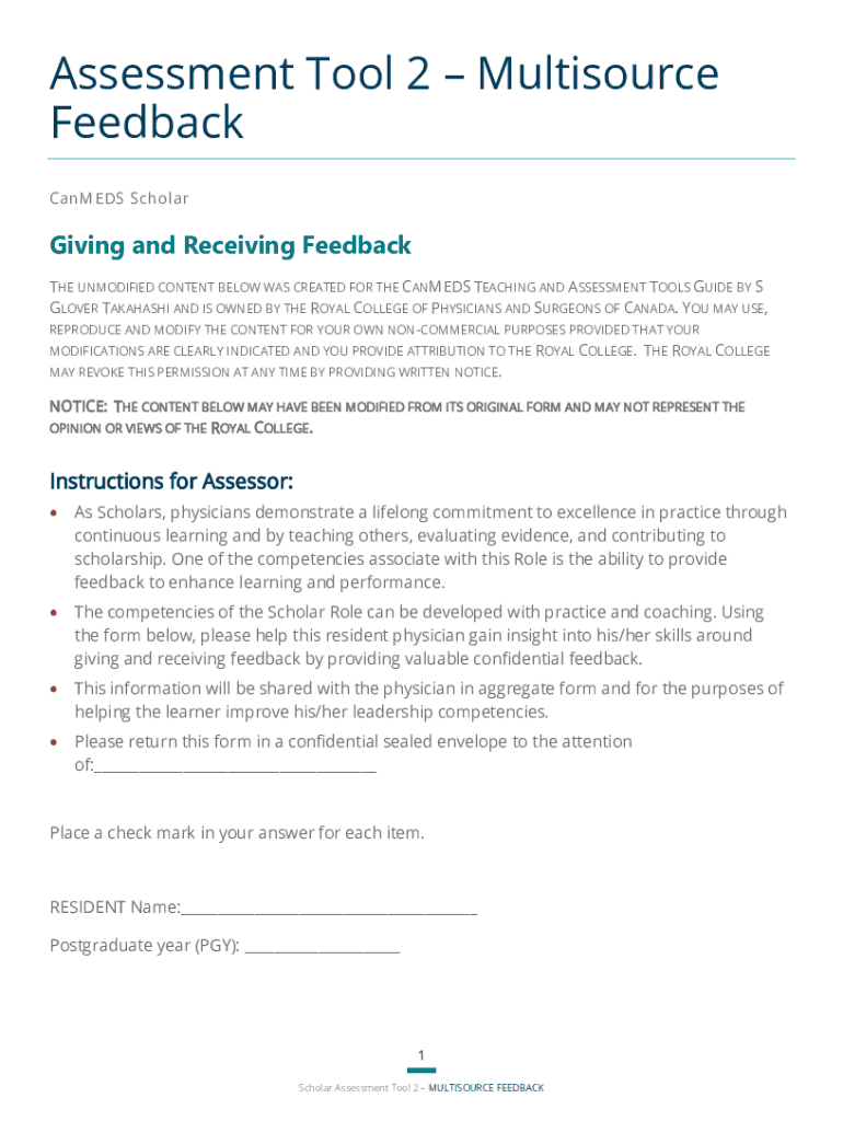 Fillable Online A2. GIVING AND RECEIVING FEEDBACK Fax Email Print - pdfFiller