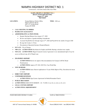 Fillable Online ADMINISTRATIVE ACTION ITEMS: Fax Email Print - pdfFiller