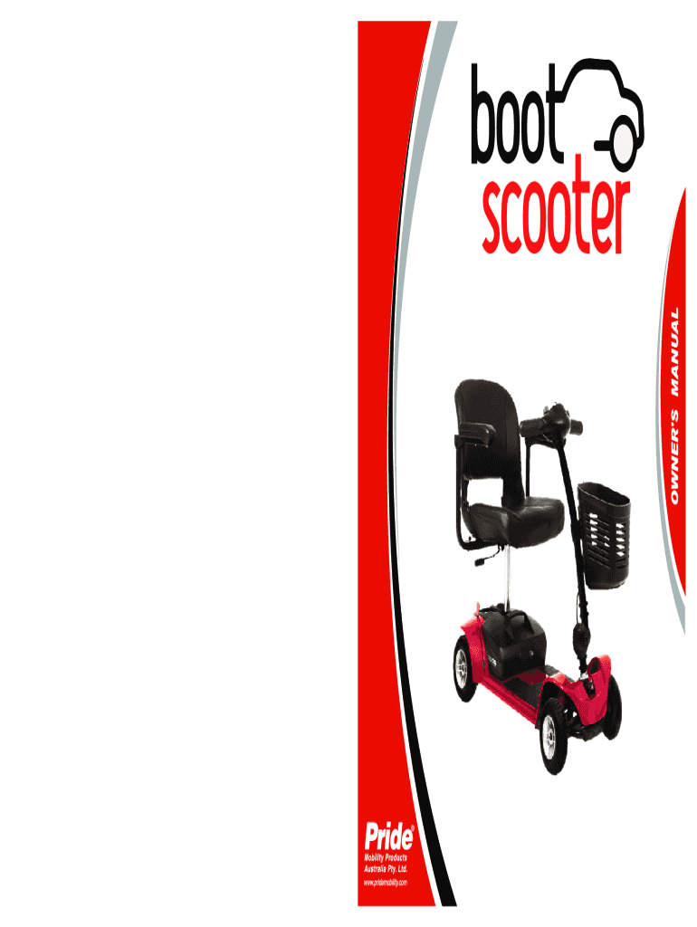 Fillable Online Owners ManualMaxima Heavy Duty Mobility Scooter Fax ...