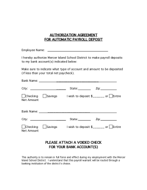 Fillable Online 18 Printable direct deposit authorization form adp ...