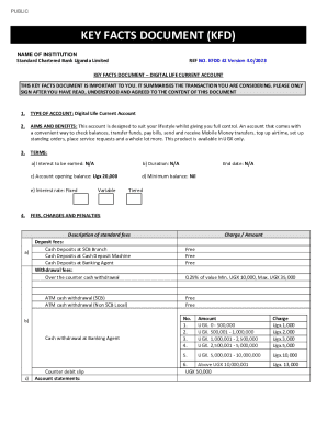 Fillable Online instructions on how to fill in a key facts document ...