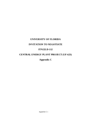 UNIVERSITY OF FLORIDA INVITATION TO ... - UF Procurement Doc Template | pdfFiller