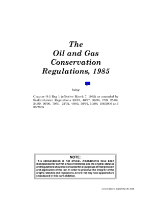 Fillable Online Oil and Natural Gas Act Oil and Gas Conservation ...