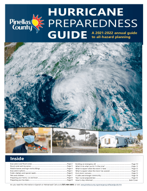 Fillable Online Pinellas County Emergency Management. Storm ...