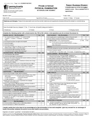 Fillable Online PHYSICAL EXAM form 2012 Fax Email Print - pdfFiller