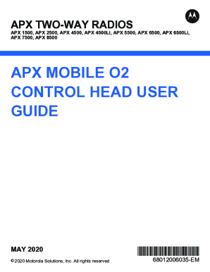 Fillable Online APX Control Head Data Sheet Fax Email Print - pdfFiller