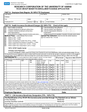 Fillable Online B-5 Group Benefits Enrollment Form B-5 Rev. 06.04.14 ...