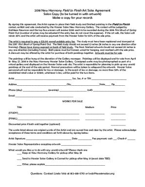 Fillable Online Form of Art Purchase Agreement Fax Email Print - pdfFiller