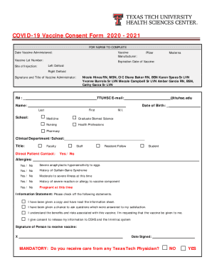 Fillable Online Covid-19 vaccination declaration form Fax Email Print ...