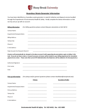 Fillable Online DTSC Hazardous Waste Generator Requirements - CA.gov ...