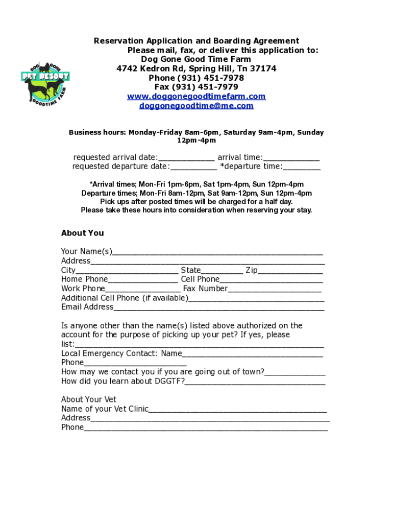 Fillable Online guest application - Spring Hill Fax Email Print - pdfFiller