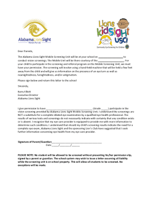 Fillable Online Kid Sight School Permission Form Fax Email Print - pdfFiller