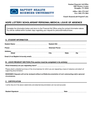 Fillable Online Federal/State Financial Aid Fax Email Print - pdfFiller
