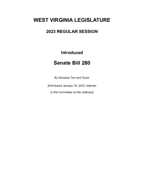 Fillable Online Senate Bill 280 Fax Email Print - pdfFiller