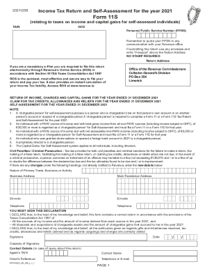 Fillable Online Form 11 2022 - Tax Return and Self-Assessment for the ...