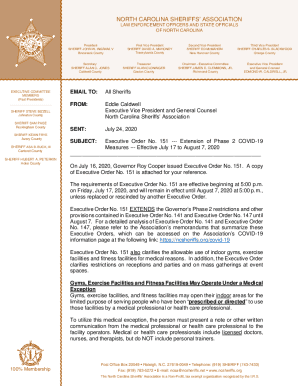 Fillable Online Executive Order No. 151 Fax Email Print - pdfFiller