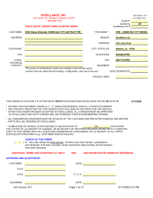 Fillable Online EHD SILVERADO C4500 4X4 (172) DIESEL.xlsm Fax Email Print - pdfFiller