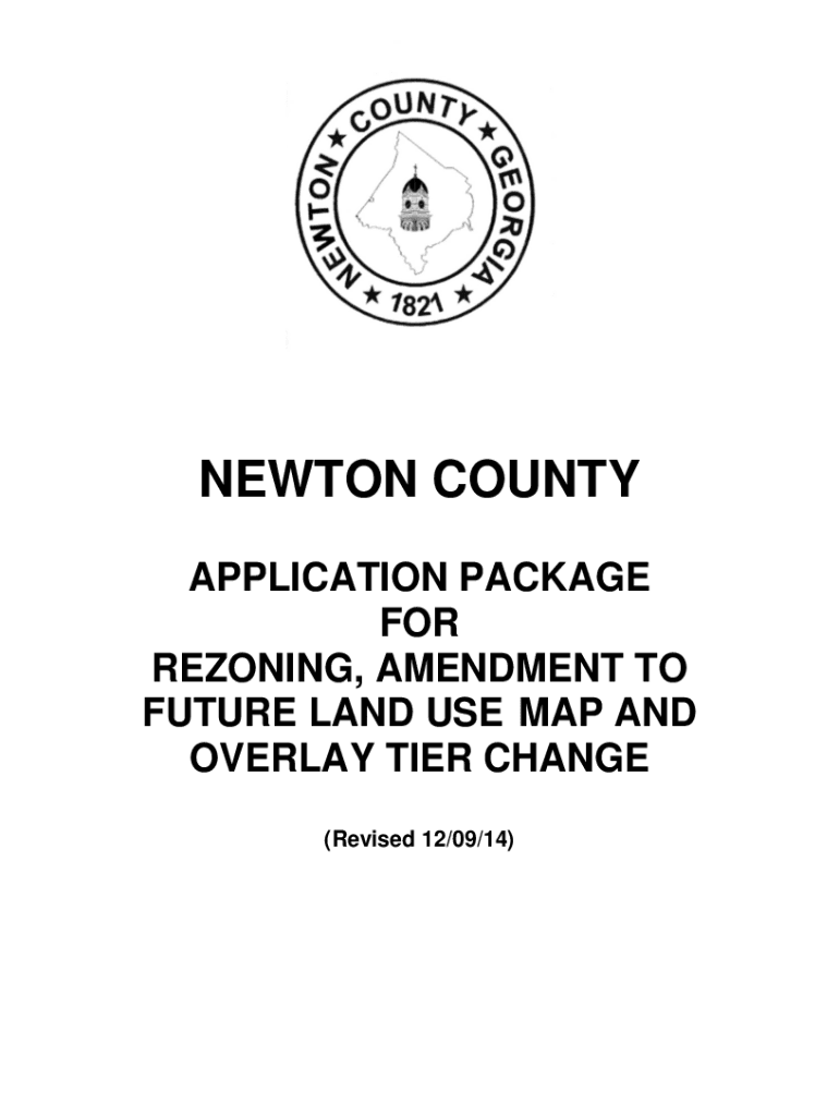 Fillable Online application package for rezoning, amendment to future ...