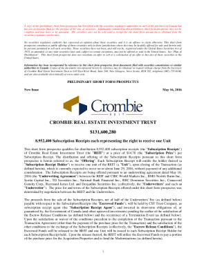 Fillable Online Companion Policy 44-101CP Short Form Prospectus ... Fax ...
