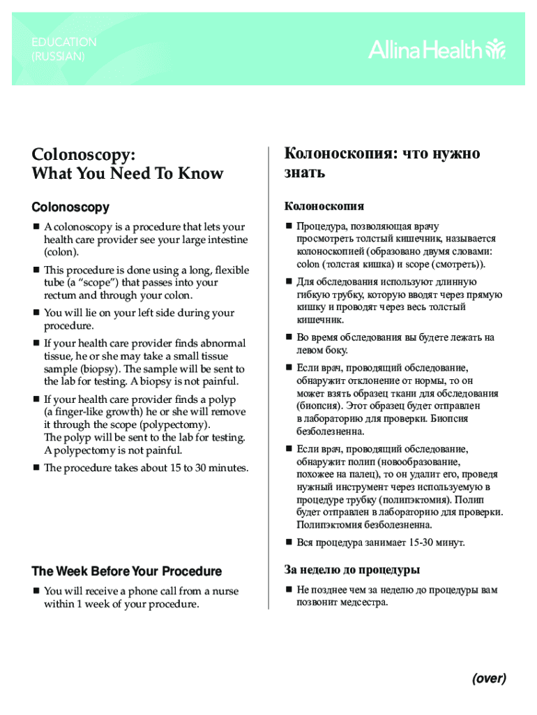 Fillable Online Understanding upper endoscopy and colonoscopy Fax Email ...