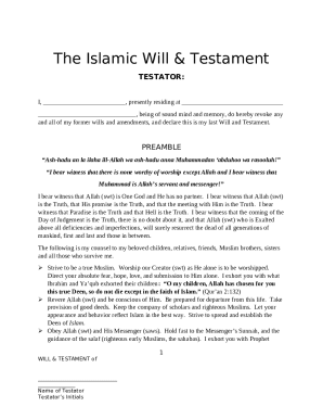 Why Creating an Islamic Will is ImportantBlog Doc Template | pdfFiller