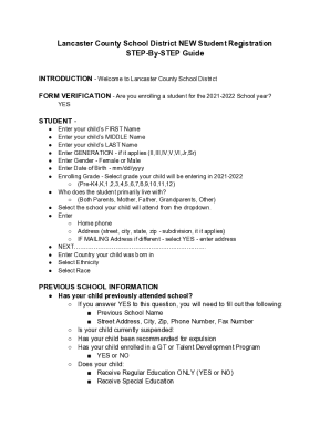 Fillable Online NEW Student Registration STEP-By-STEP Guide Fax Email ...
